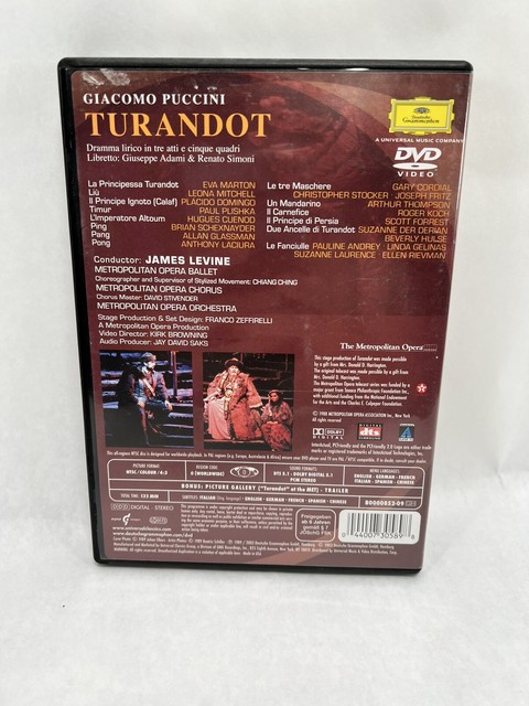 Turandot (DVD, 1988) for sale online | eBay
