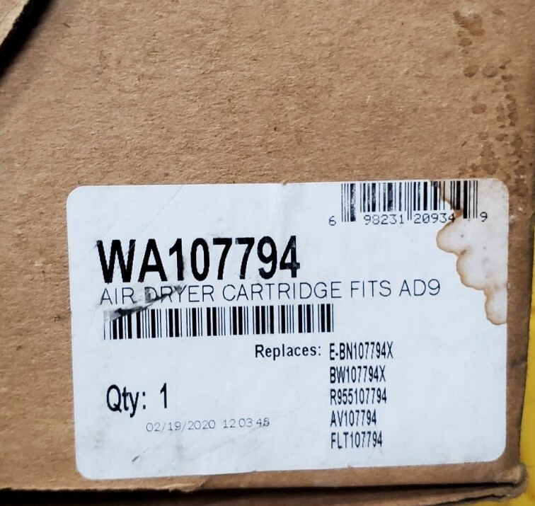 Air Dryer Cartridge for AD-9 065225 Replaces Bendix 107794 107796 ...