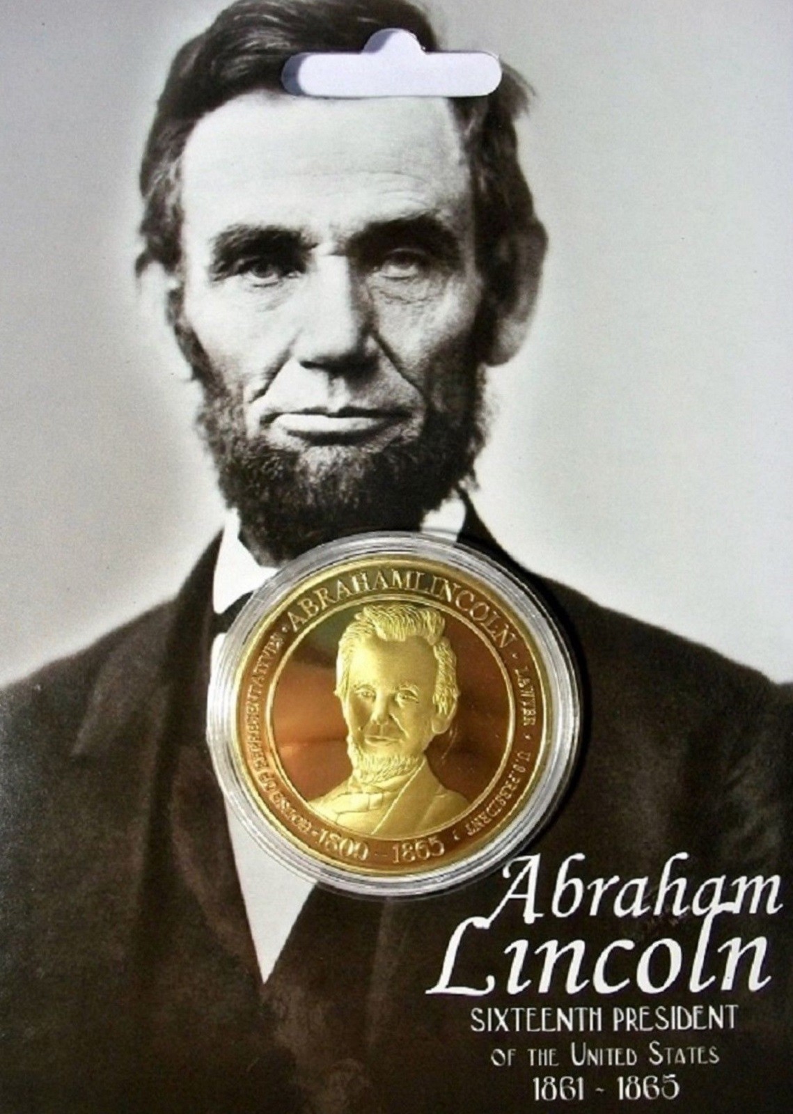 Abraham Lincoln 16th President of the United States Coin with Q and A ...