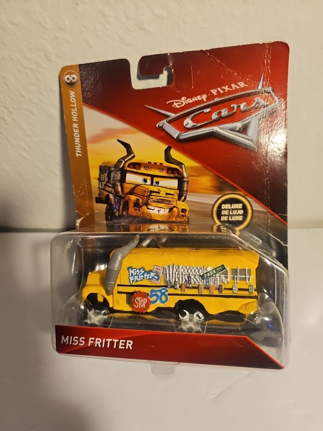 MISS FRITTER - Pixar CARS Thunder Hollow DELUXE Disney SCHOOL BUS 2017 ...