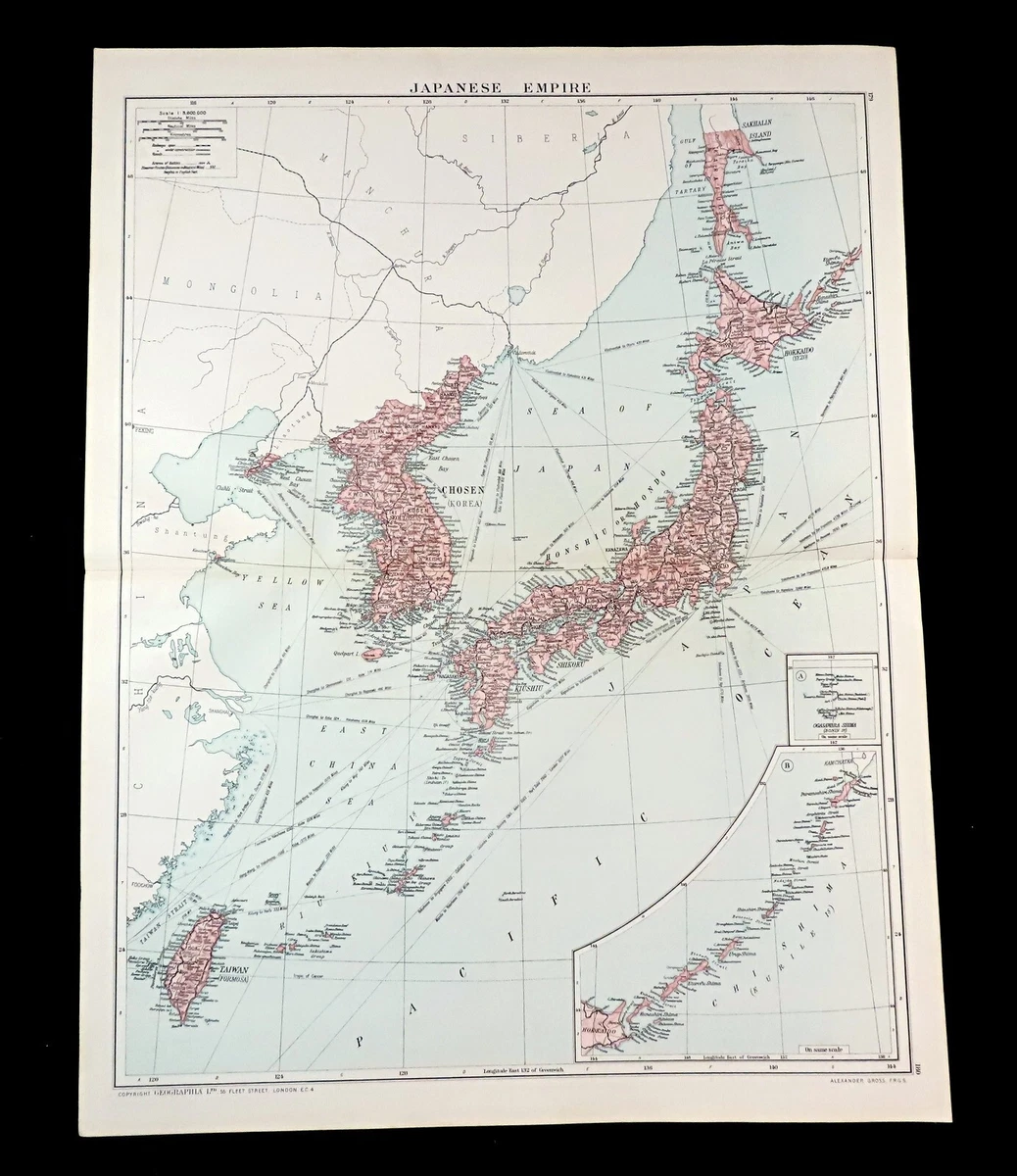 Japanese Empire Map 1919