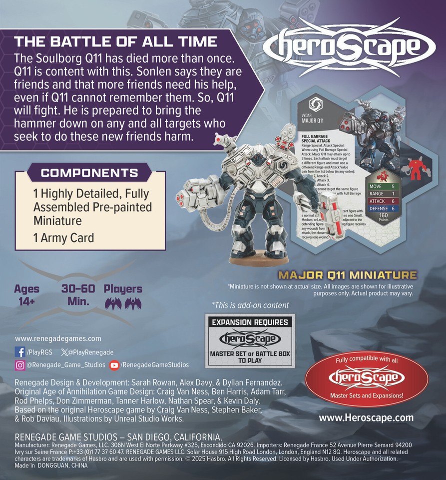 Heroscape Major Q-11 Miniature Promo New, Sealed 2025 | eBay