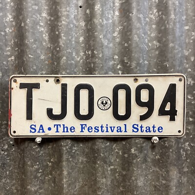 VINTAGE SOUTH AUSTRALIAN PLATE SA Collector’s Car Number Plate Sign ...