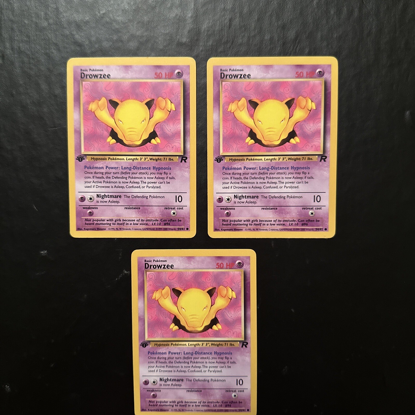 Pokemon TCG - Drowzee 1st edition. Team Rocket. 54/82 NM Near mint | eBay