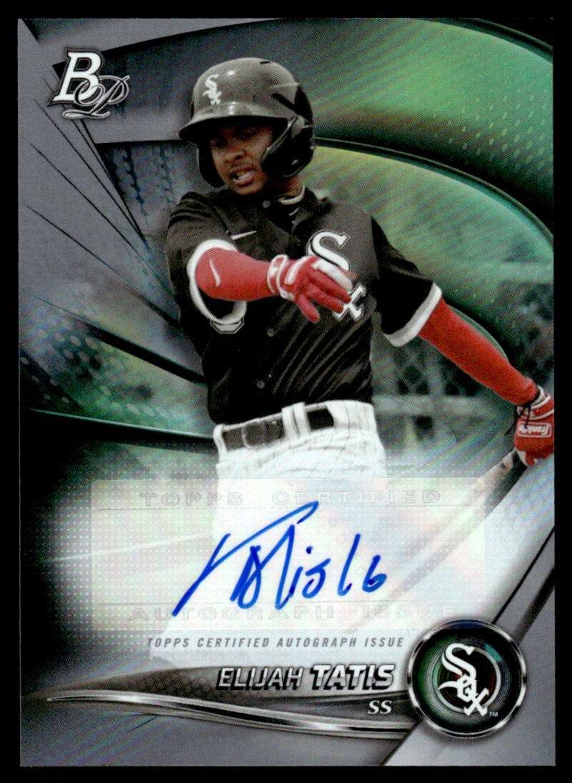 2022 Bowman Platinum Top Prospect Autograph Elijah Tatis Auto Chicago ...