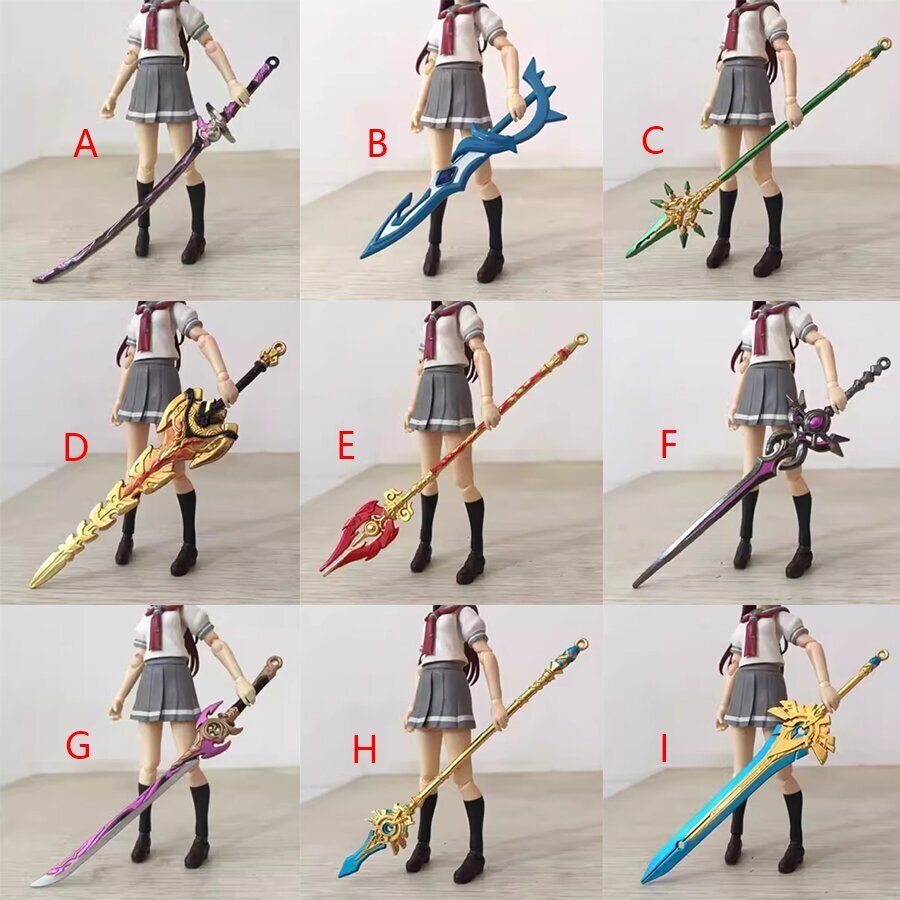 1/12 Scale Weapon Long Sword Model for 6'' Action Figure Scene prop ...