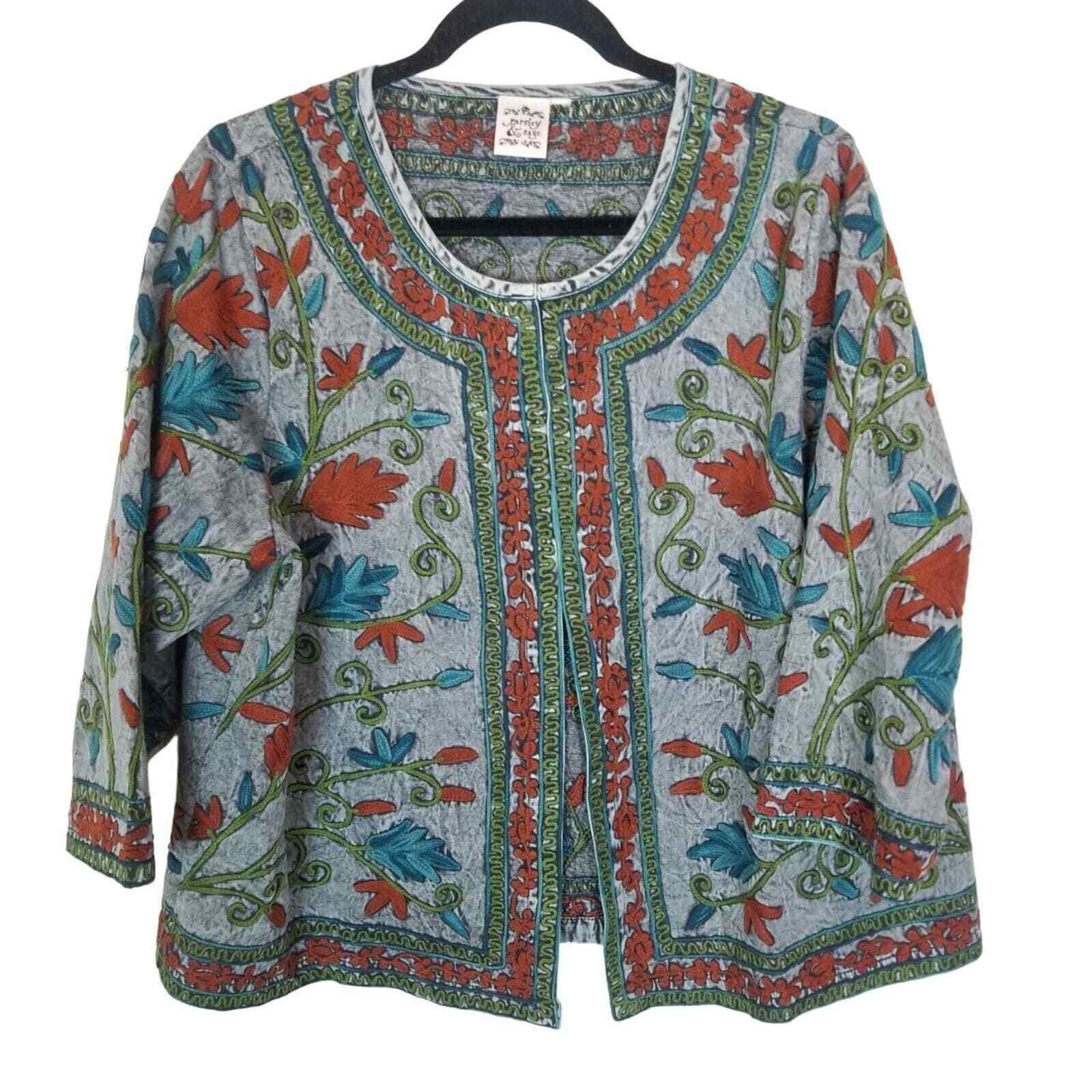 Parsley & Sage Jacket Blazer Jacket Women Floral Blaz… - Gem