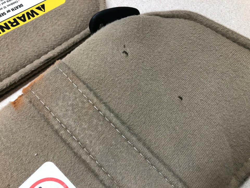 01-04 FORD RANGER SUN VISOR SHADES RIGHT LEFT PAIR SET VISORS OEMT TAN ...