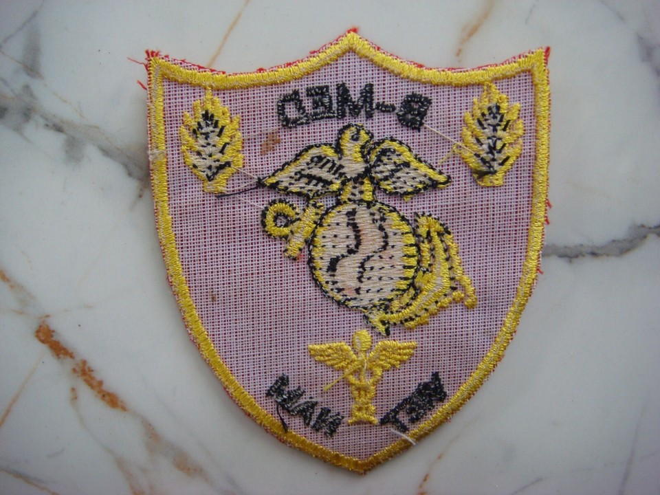 USMC MARINE B Co. MEDICAL TEAM 3rd MEDICAL BATTALION, VIETNAM WAR PATCH ...