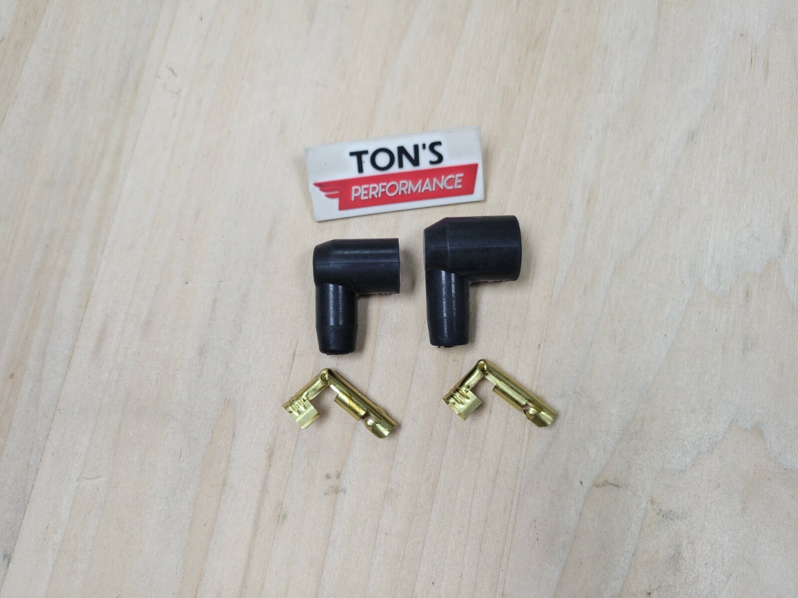 IGNITION COIL WIRE BOOT AND TERMINAL KIT 90° Female Socket Type for 7 ...