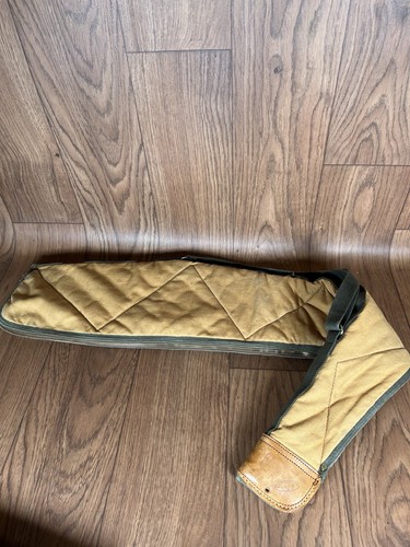 Vintage Boyt 43" Quilted Canvas Leather Rifle Gun Case Maroon Padded ...