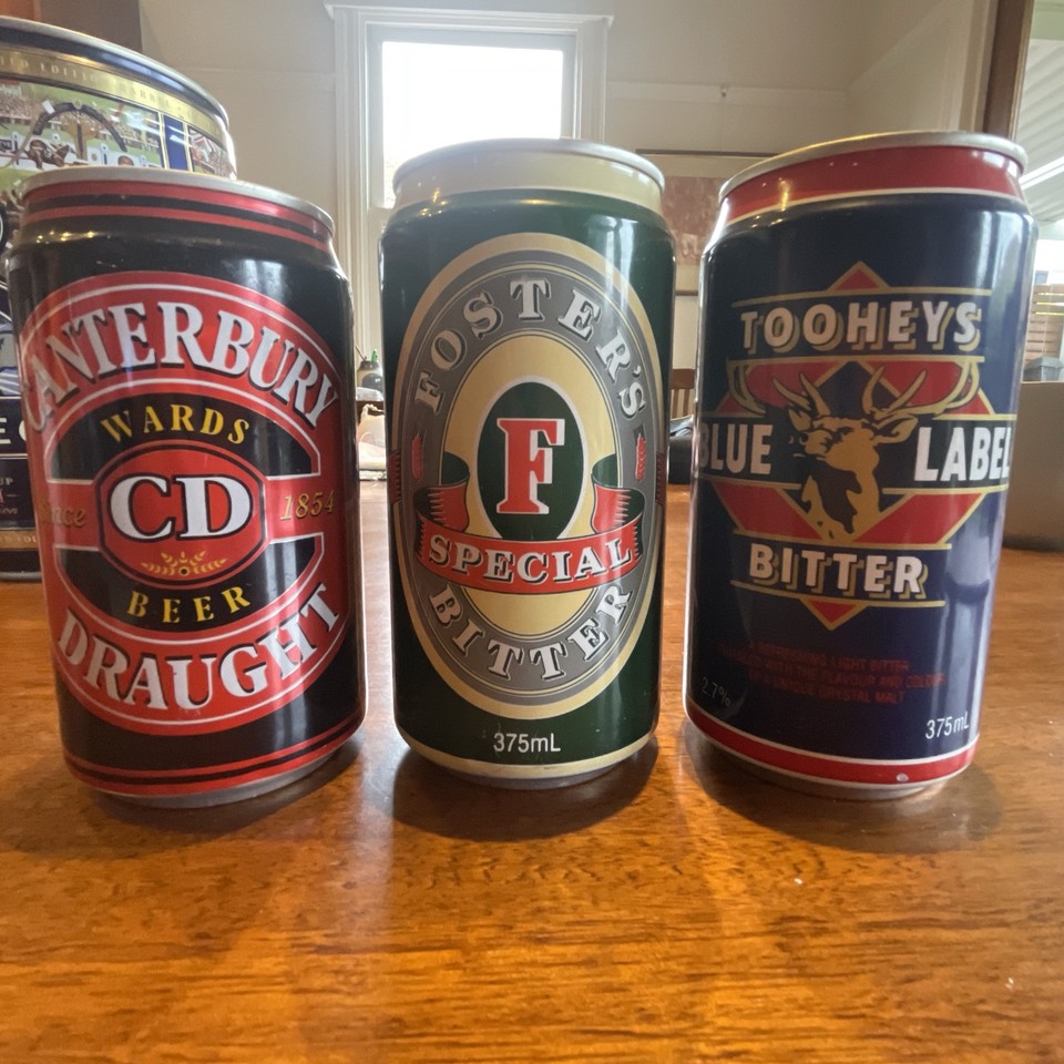 Old Beer Cans Fosters Tooheys Canterbury | eBay Australia