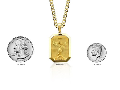 St Michael Archangel Protector god warrior sword army devil 14k 18k ...