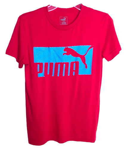 Puma Red Short Sleeve Cotton/Polyester Tee Shirt - Size 14/16 | eBay