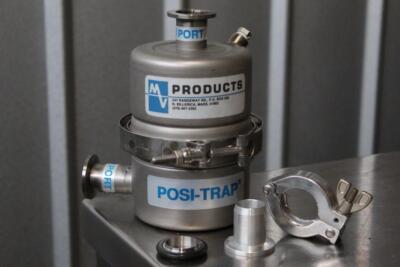 MASS-VAC Inc Foreline Posi-Trap Single Stage Vacuum Inlet Trap Right ...