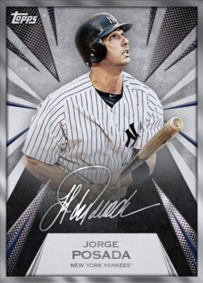 2023 Renowned Signatures Super Rare Jorge Posada Auto Topps Bunt ...