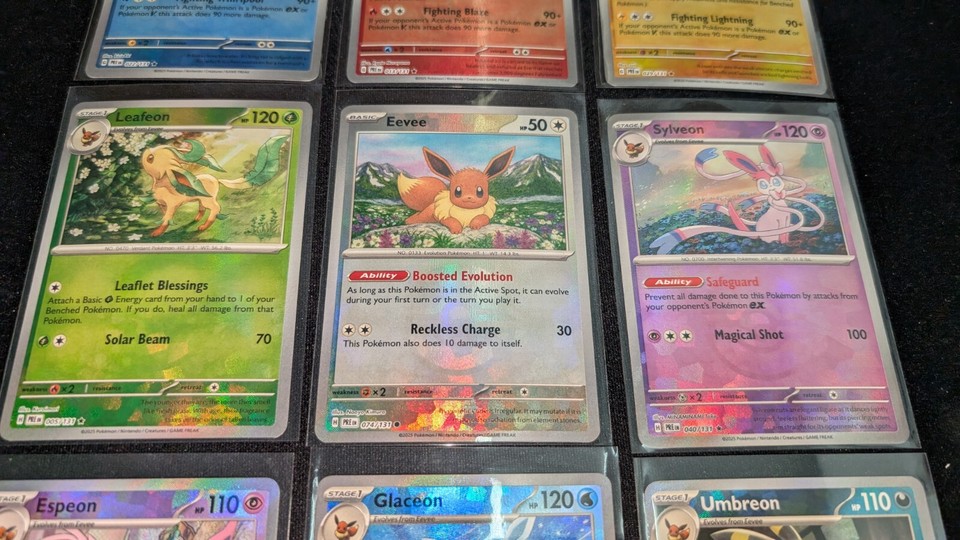 Pokemon PRISMATIC EVOLUTIONS Complete 9 Card POKE BALL PATTERN SET ...