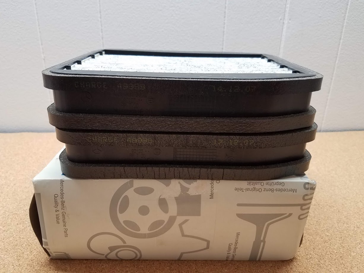 NEW GENUINE MERCEDES BENZ CHARCOAL CABIN DUST AIR FILTER OEM A ...