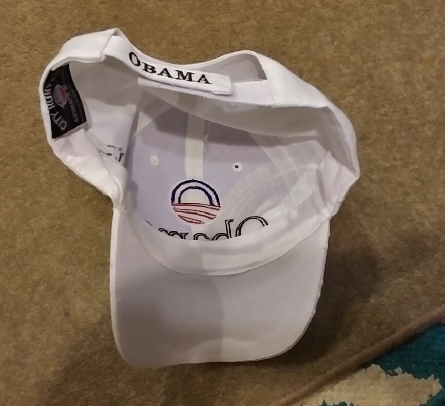 Barack Obama Hat 44TH President USA Signature Inaugural Cap White ...