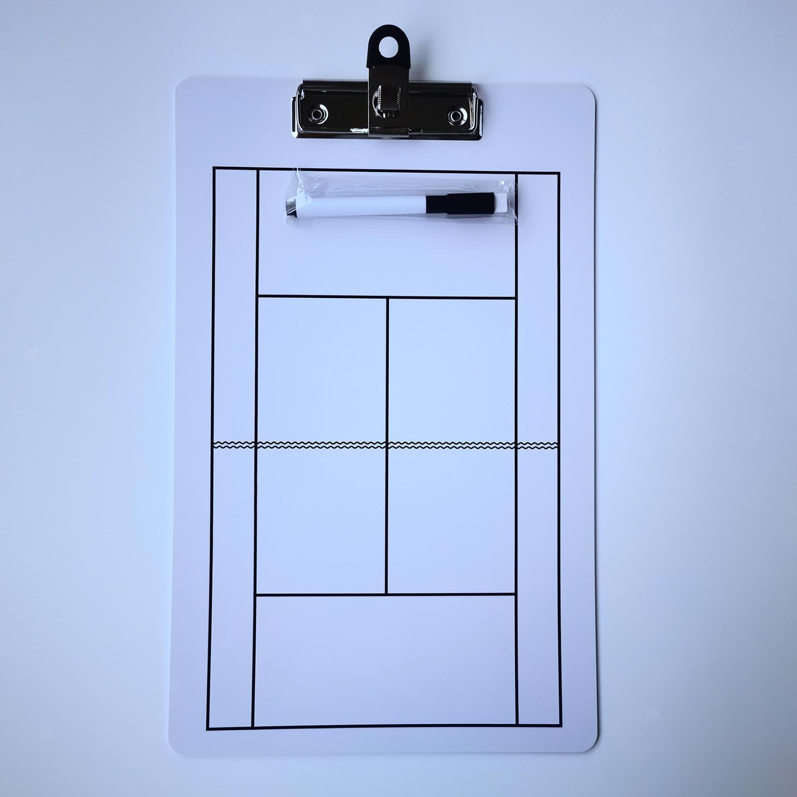 Tennis Coaching Boards Referee Portable 35x22cm with Marker Pen ...