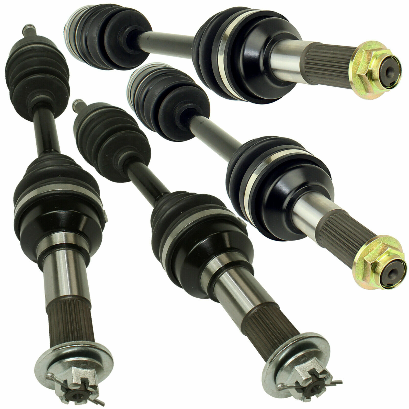 Front Rear Left Right Complete Axles for Yamaha Kodiak 450 YFM450FA 4WD ...