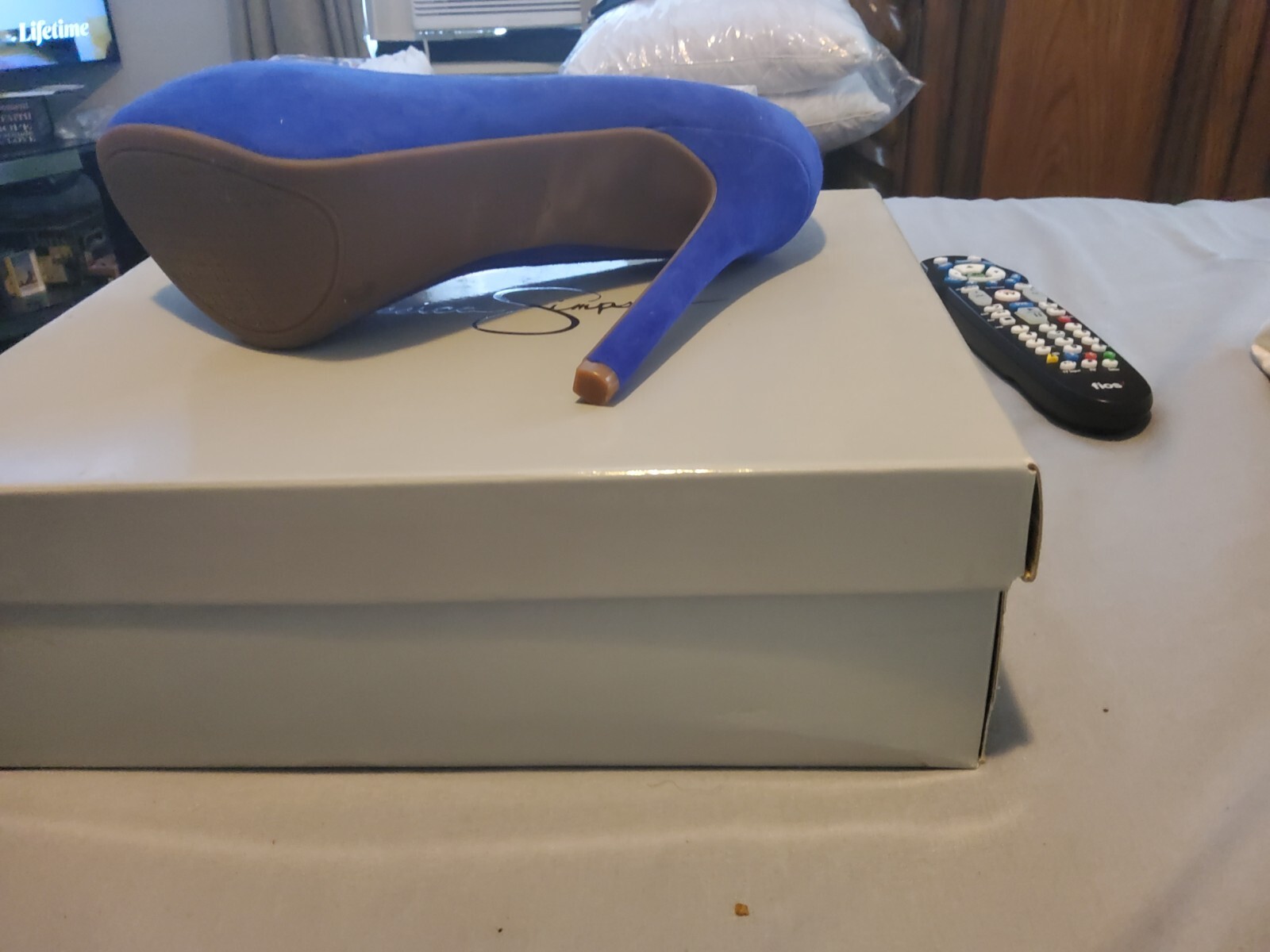 Jessica Simpson -Rebeca Cobalt Blue Lux Kid Suede | eBay