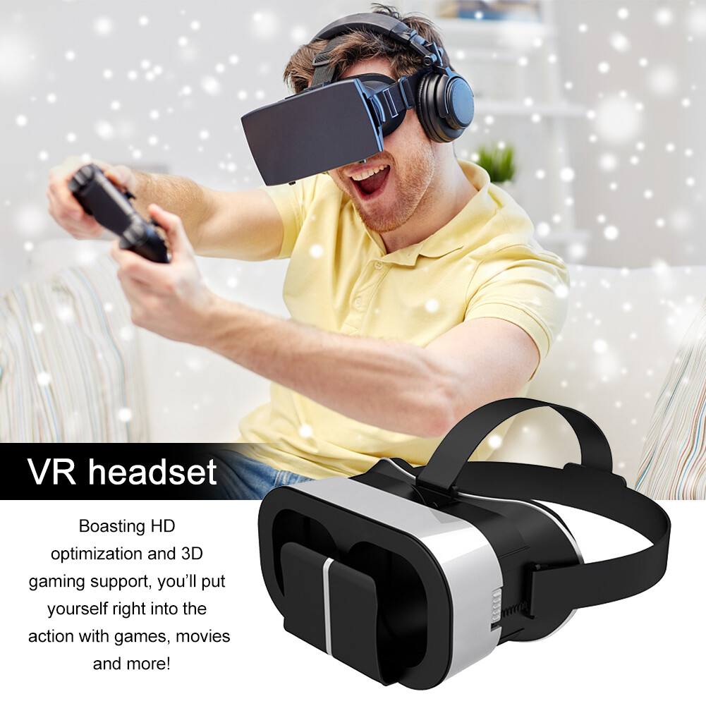 3D Glasses Virtual Reality With Controller Gift HD Adjustable Phone VR ...
