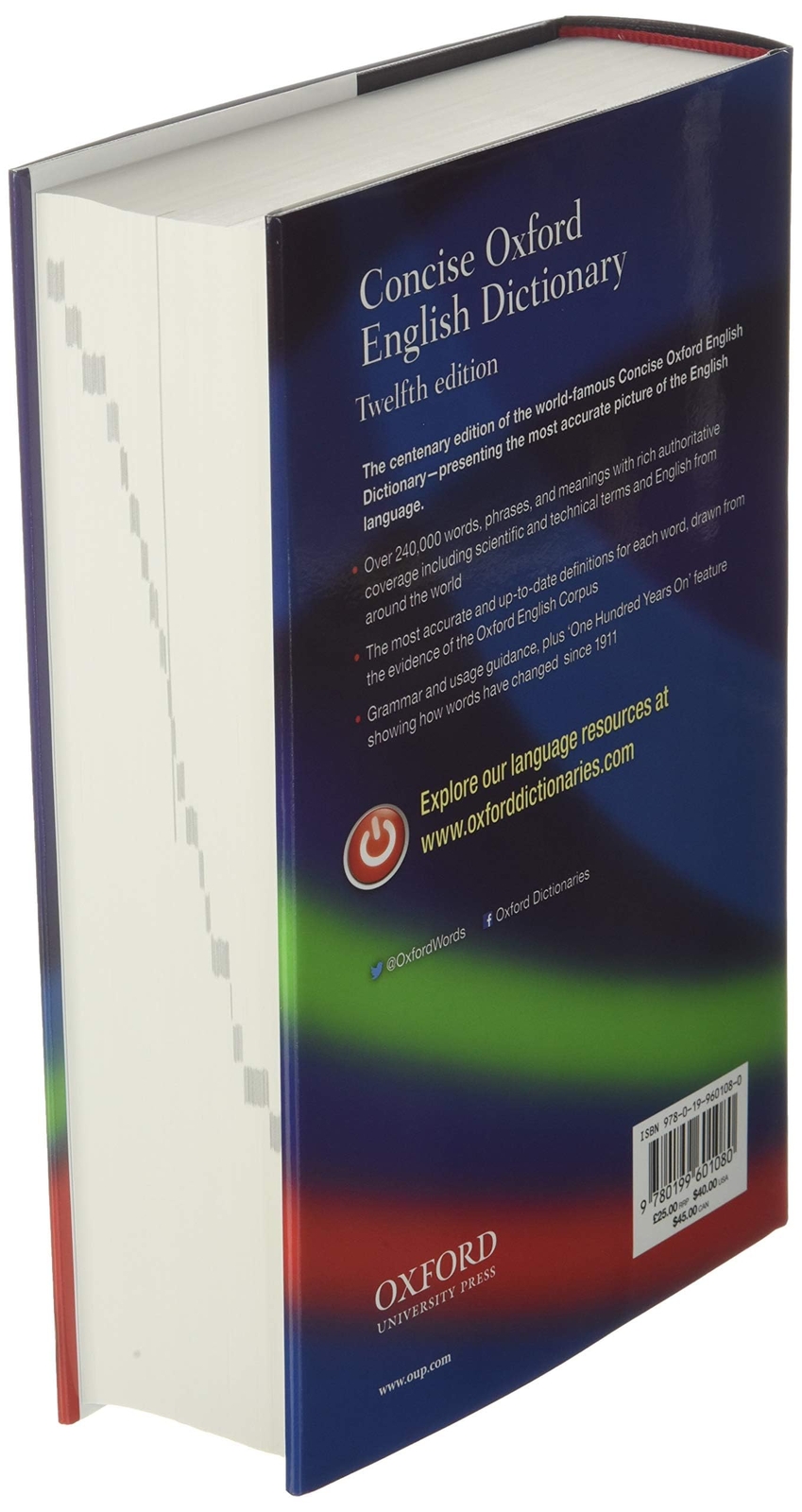 Concise Oxford English Dictionary: Main edition 9780199601080 | eBay