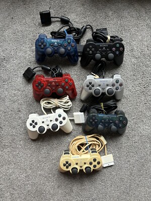 Official Genuine Sony PS2 Playstation DualShock 2 Wired Controller ...