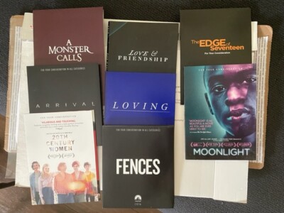 2016 FYC DVD Screener Lot of 8 Moonlight, Loving, Fences, monster call ...