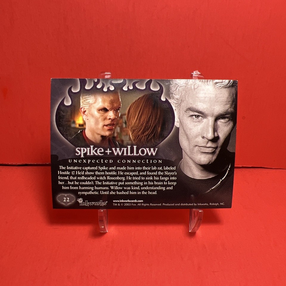 2003 Inkworks Buffy the Vampire Slayer Connections Spike + Willow #22 ...