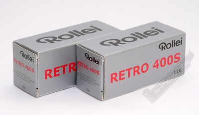 Rollei Retro 400S Black & White Film 120 Roll Twin Pack 2 Rolls Free ...