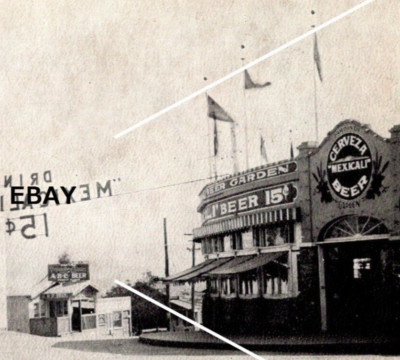 VTG Postcard Tijuana Mexico Mexicali Beer Garden Cerveza BW | eBay