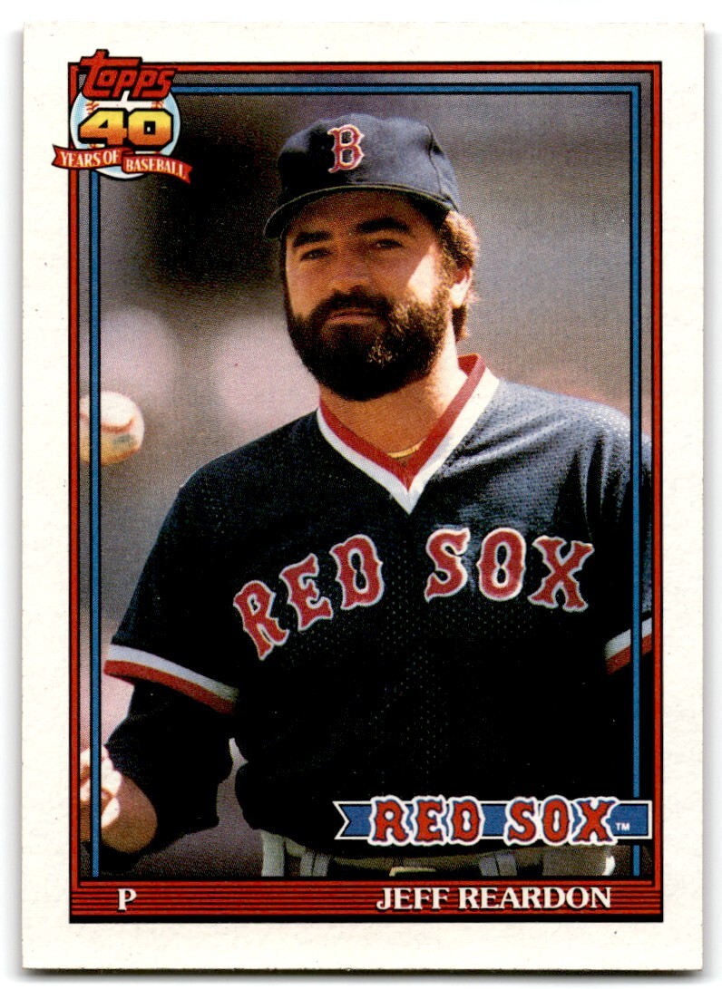 1991 Topps Jeff Reardon Boston Red Sox #605 | eBay