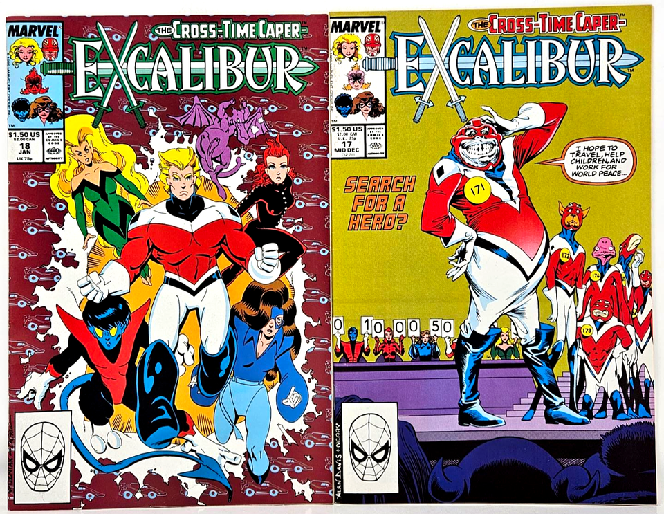 Run of 29 Marvel Comics Excalibur #11 thru 39 Dr. Doom Iron Man X-Men ...