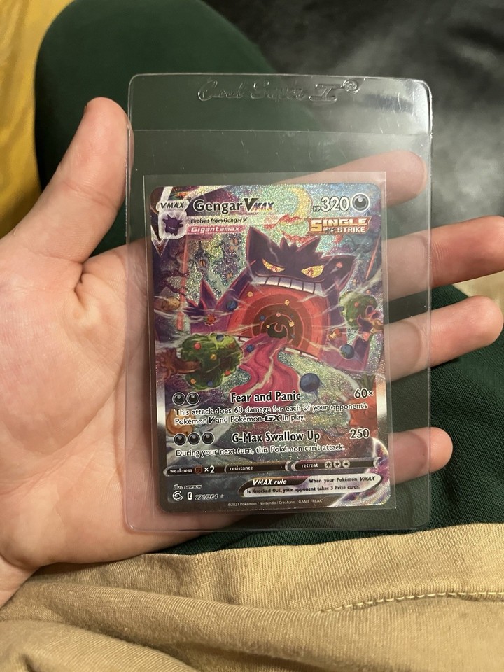 Gengar VMAX 271/264 Secret Rare Alternate Art Holo Fusion Strike ...