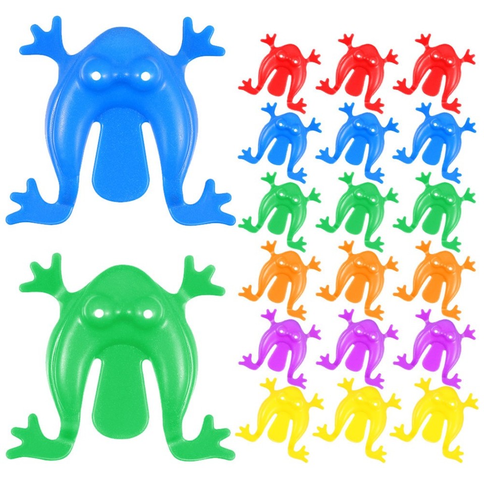 20 Pcs Plastic Jumping Frogs for Kids Bounce Funny Bouncing Toys | eBay ...