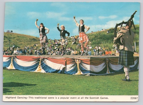 Scotland UK, Highland Dancing at Scottish Games, Vintage Postcard | eBay
