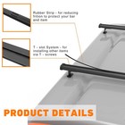 72" Adjustable Pickup Truck Topper Ladder Roof Rack Camper Shell for ...
