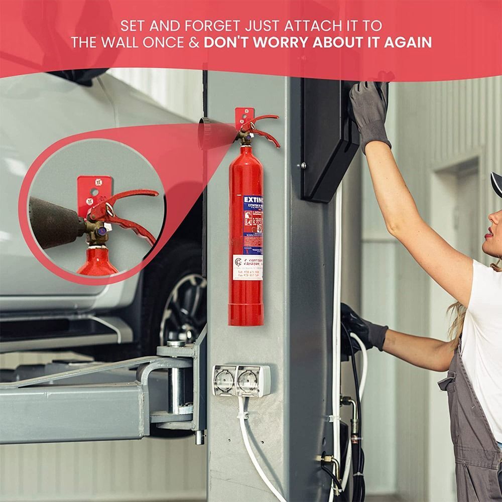 L Shape Fire Extinguisher Mount Wall Hanger Extinguishers Bracket Wall ...
