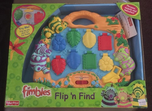 FIMBLES FLIP 'N FIND FISHER PRICE SUPER RARE VINTAGE TOY COLLECTIBLE ...