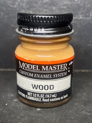 Testors Model Master Wood 1735 Flat Enamel Paint .5 oz | eBay