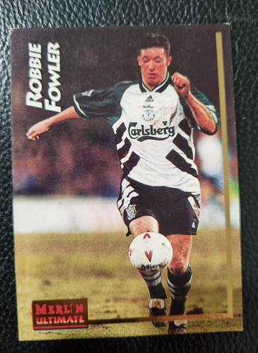 Robbie Fowler Liverpool - 1995/96 Merlin Ultimate Soccer Card #99 Near ...