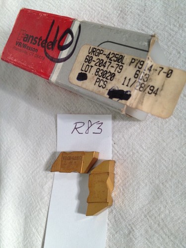 10 NEW VR/WESSON NG 4250L (NGP 4250L) TOP NOTCH CARBIDE INSERTS. GR ...