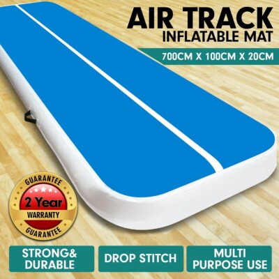 7m Inflatable Airtrack Floor Track Gym Gymnastics Tumbling Mat Yoga ...