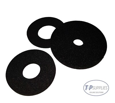 Neoprene Sponge Rubber Washer 1mm thick x5 pick your own size upto 60mm ...