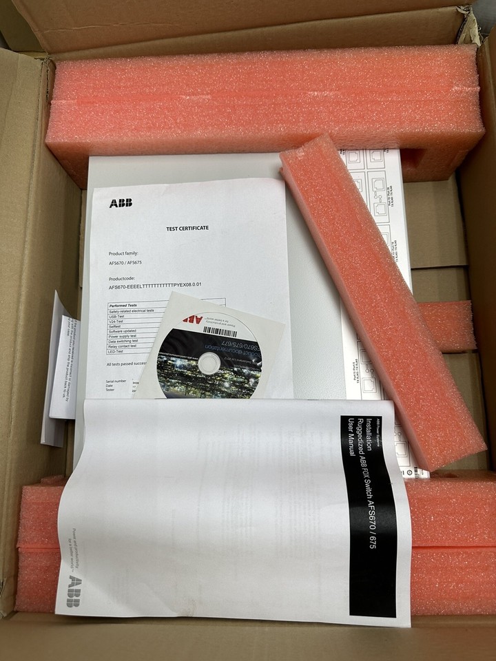 ABB AFS670 19" Ruggedized Switch AFS670-EEEELTTTTTTTTTTTPYEX08.0.01 | eBay