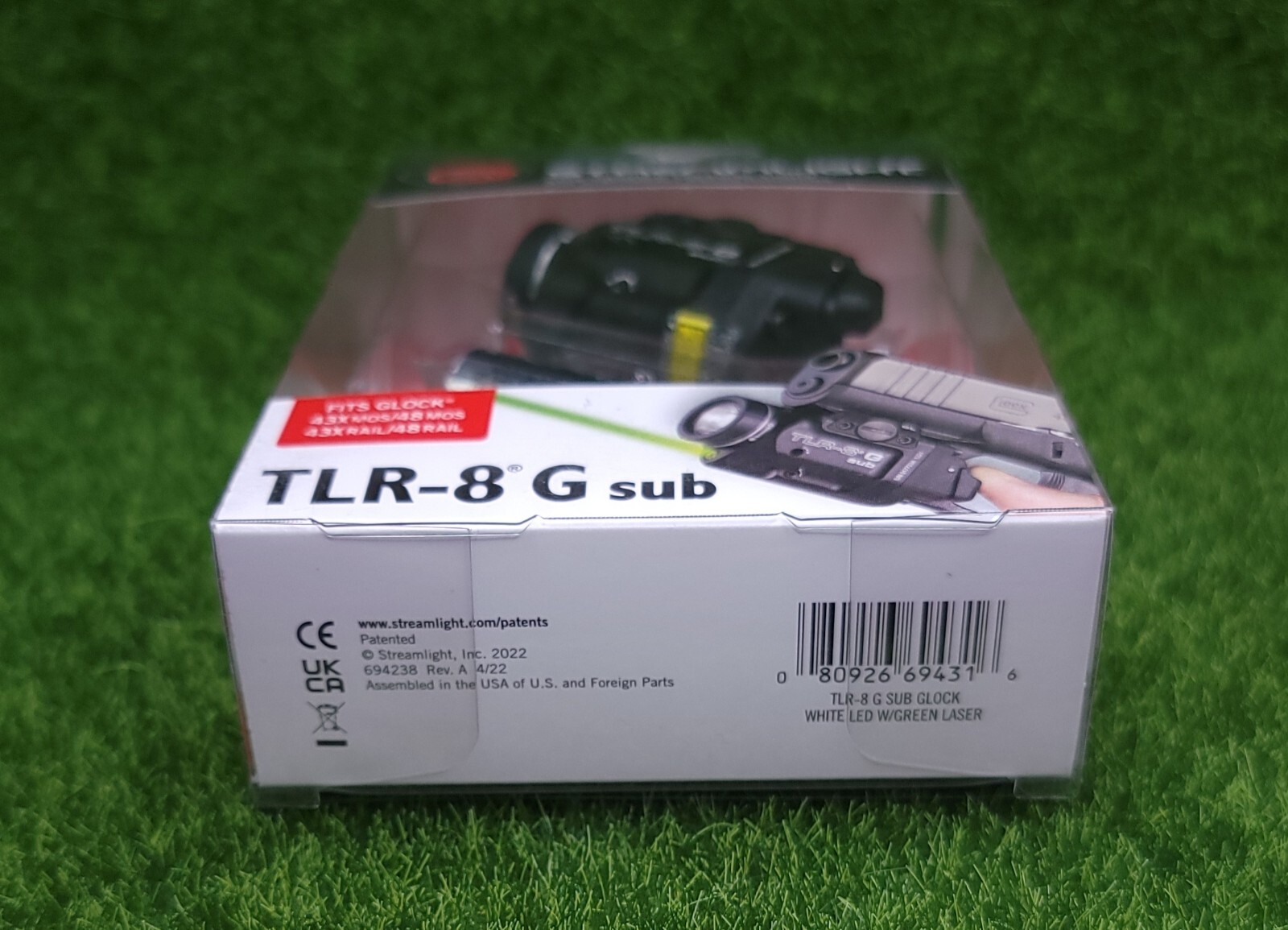 Streamlight TLR-8 G Sub 500 Lumen Tactical Light Green Laser Glock 43X ...