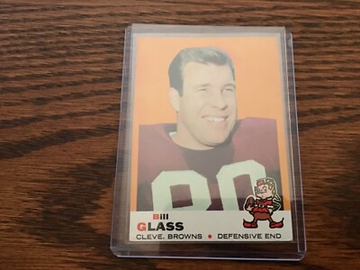1969 Topps Football Bill Glass Cleveland Browns Card #74 Great for ...