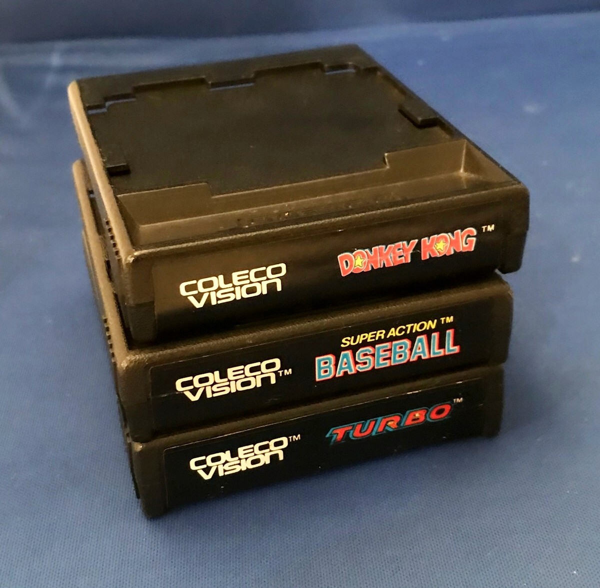 Lot of 3 Vintage Colecovision Video Games 1980's TURBO, DONKEY KONG ...